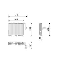 Mahle Verdampfer, Klimaanlage ae265000p f&uuml;r MERCEDES-BENZ