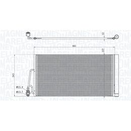 MAGNETI MARELLI Kondensator, Klimaanlage 350203861000 f&uuml;r MINI
