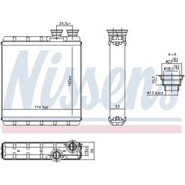 NISSENS W&auml;rmetauscher, Innenraumheizung 707302 f&uuml;r SEAT