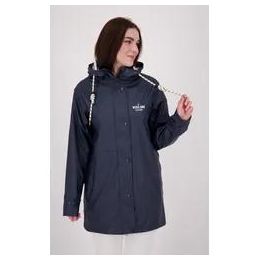 Regenjacke DEPROC ACTIVE "WOLGAST", Herren, Gr. 40 (M), navy, 100% Polyester, normal, mit Druckknopf, Jacken Regenjacke, auch in Gro&szlig;en Gr&ouml;&szlig;en erh&auml;ltlich