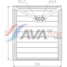 AVA QUALITY COOLING Verdampfer, Klimaanlage mtv298 f&uuml;r MITSUBISHI