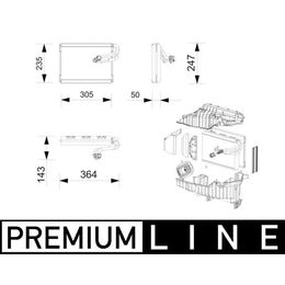 Mahle Verdampfer, Klimaanlage ae269000p f&uuml;r VW