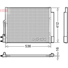 DENSO Kondensator, Klimaanlage dcn20043 f&uuml;r Opel Vaughall