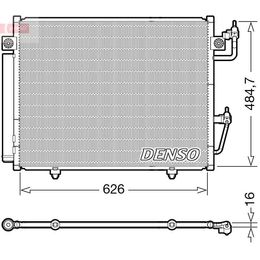 DENSO Kondensator, Klimaanlage dcn45009 f&uuml;r MITSUBISHI