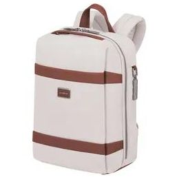 Notebookrucksack Samsonite, Gr. B/H/T: 23cm x 32cm x 12cm, wei&szlig;, Polyester, Rucks&auml;cke, edles Design