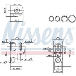 NISSENS Expansionsventil, Klimaanlage 999452 f&uuml;r SEAT