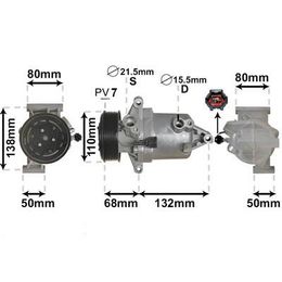 Van Wezel Kompressor, Klimaanlage 1301k703 f&uuml;r NISSAN