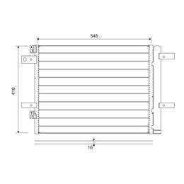 Valeo Kondensator, Klimaanlage 822564 f&uuml;r DS Peugeot (DF-PSA) TOYOTA