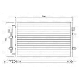Valeo Kondensator, Klimaanlage 822551 f&uuml;r Iveco