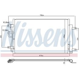 NISSENS Kondensator, Klimaanlage 941216 f&uuml;r CHEVROLET