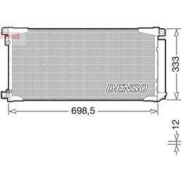 DENSO Kondensator, Klimaanlage dcn50115 f&uuml;r TOYOTA