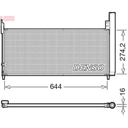 DENSO Kondensator, Klimaanlage dcn50116 f&uuml;r TOYOTA