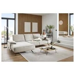Ecksofa DIE PLANBAR "ZE-EM18063, Breite 322 cm", cyber ecru, B:322cm H:89cm T:187cm, 100% Recyceltes Polyester, Sofas, Ecksofa, wahlweise mit Sitztiefen- und Armteilverstellung