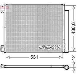 DENSO Kondensator, Klimaanlage dcn23039 f&uuml;r RENAULT