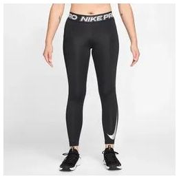 Trainingstights Nike "W NP 365 MR 7/8 TGHT TT A GRX", Damen, Gr. XXL, N-Gr, schwarz, wei&szlig;,, Obermaterial: 83% Polyester, 17% Elasthan, Hosen, sportlicher Stil, bequemer Sitz