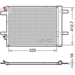 DENSO Kondensator, Klimaanlage dcn21022 f&uuml;r Peugeot