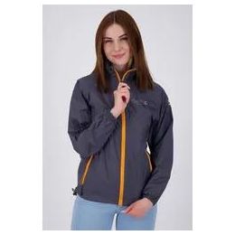 Regenjacke DEPROC ACTIVE "ROBSON WMN II", Damen, Gr. 36 (S), anthra, 100% Polyester, normal, elastischer Bund mit Gummizug, Jacken Regenjacke, auch in Gro&szlig;en Gr&ouml;&szlig;en erh&auml;ltlich