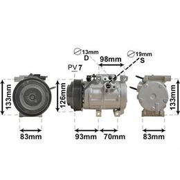 Van Wezel Kompressor, Klimaanlage 8201k709 f&uuml;r HYUNDAI