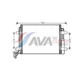 AVA QUALITY COOLING Kondensator, Klimaanlage vn5291d f&uuml;r VW
