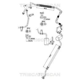 TRISCAN Hochdruck-/Niederdruckleitung, Klimaanlage 901081003 f&uuml;r Tesla