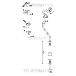TRISCAN Hochdruck-/Niederdruckleitung, Klimaanlage 901029107 f&uuml;r Audi