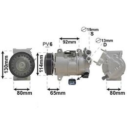Van Wezel Kompressor, Klimaanlage 4001k703 f&uuml;r Citro&euml;n/Peugeot Opel DS