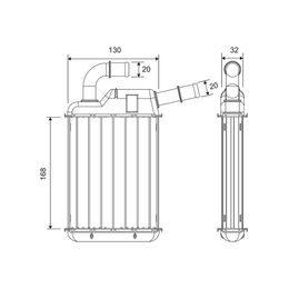 Valeo W&auml;rmetauscher, Innenraumheizung 811675 f&uuml;r VW