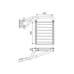 Valeo W&auml;rmetauscher, Innenraumheizung 811690 hinten f&uuml;r FORD