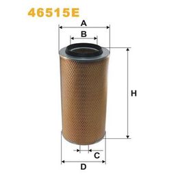 WIX FILTERS Luftfilter 46515e Filtereinsatz 353mm f&uuml;r FORD DAF FIAT IVECO RENAULT VOLVO GENERAL MOTORS CBT ENGESA MERCEDES-BENZ MAN TRUCKS ST