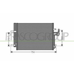 PRASCO Kondensator, Klimaanlage fd110c002 f&uuml;r Ford
