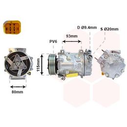 Van Wezel Kompressor, Klimaanlage 0901k706 f&uuml;r Citro&euml;n/Peugeot