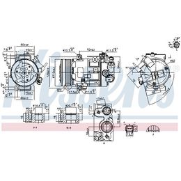 NISSENS Kompressor, Klimaanlage 890420 f&uuml;r Peugeot DS