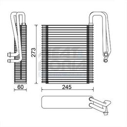 MEAT & DORIA MEAT & DORIA Verdampfer, Klimaanlage 997015 f&uuml;r OPEL FIAT