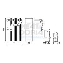 MEAT & DORIA MEAT & DORIA Verdampfer, Klimaanlage 997042 f&uuml;r ALPINA