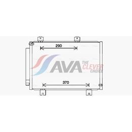 AVA QUALITY COOLING Kondensator, Klimaanlage hd5316d f&uuml;r HONDA