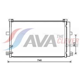 AVA QUALITY COOLING Kondensator, Klimaanlage vn5369d f&uuml;r VW