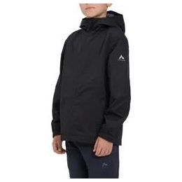 Outdoorjacke MCKINLEY "JU.-FUNKTIONS-JACKE TERANG II SHL B", Jungen, Gr. 128, schwarz night, Web, Obermaterial: 100% Polyester, Jacken Outdoorjacke, f&uuml;r Kinder, winddicht, atmungsaktiv, mit verschwei&szlig;ten N&auml;hten