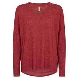 Kurzarmhemd soyaconcept "Soya Concept T-shirt SC-BIARA", Herren, Gr. M, Normalgr&ouml;&szlig;en, 94780 rot mel, Obermaterial: 74% Viskose, 21% Polyester, 5% Elasthan, Hemden