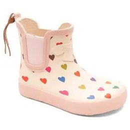 Gummistiefel bisgaard "barefoot rubber boot", M&auml;dchen, Gr. 29, love, Naturkautschuk, gemustert, Schuhe Gummistiefel, Regenstiefel f&uuml;r Kleinkinder, Gr&ouml;&szlig;enschablone zum Download