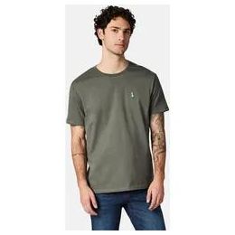 T-Shirt Ragwear "Samms C Gots YOUMODO", Damen, Gr. XXL (56), schwarz olive, Material: 100% Baumwolle, Basic, relaxed fit h&uuml;ftlang, Rundhals, normaler Saum, Shirts T-Shirt, Kurz&auml;rmliges Shirt mit Flaschen-Stickerei