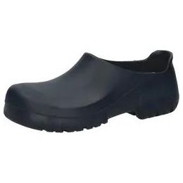 Clog Birkenstock "Alpro mit Stahlkappe", Damen, Gr. 44, blau, Obermaterial: 100% Polyurethan PU., Schuhe Clog