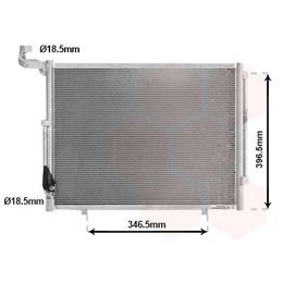 Van Wezel Kondensator, Klimaanlage 18015722 f&uuml;r Ford