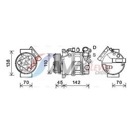 AVA QUALITY COOLING Kompressor, Klimaanlage voak192 f&uuml;r Volvo Ford