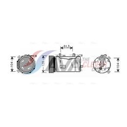 AVA QUALITY COOLING Kompressor, Klimaanlage vnak172 f&uuml;r VW Ford