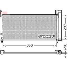 DENSO Kondensator, Klimaanlage dcn50122 f&uuml;r TOYOTA