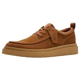 Sneaker Clarks "Clarks Sneaker Veloursleder", Herren, Gr. 44, braun (hellbraun), Veloursleder, Schuhe Sneaker