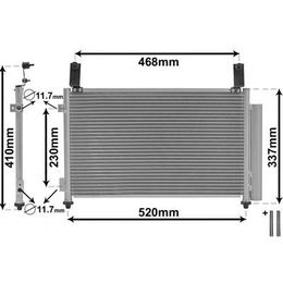 Van Wezel Kondensator, Klimaanlage 81005081 f&uuml;r CHEVROLET DAEWOO