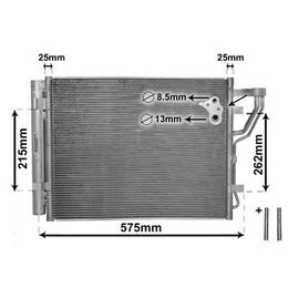 Van Wezel Kondensator, Klimaanlage 82005189 f&uuml;r HYUNDAI KIA