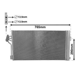 Van Wezel Kondensator, Klimaanlage 30005352 f&uuml;r Mercedes