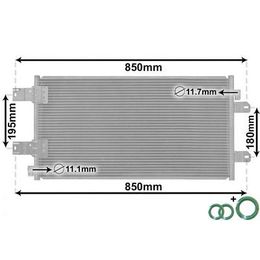 Van Wezel Kondensator, Klimaanlage 43005443 f&uuml;r RENAULT